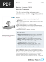 Endress-Hauser Proline Promag P 300 5P3B EN | PDF | Flow Measurement ...