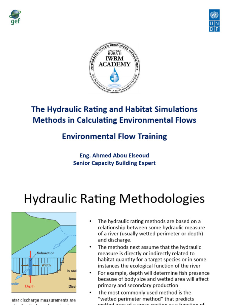 04 - EFlow Training_Session 4_The Hydraulic Rating and Habitat ...