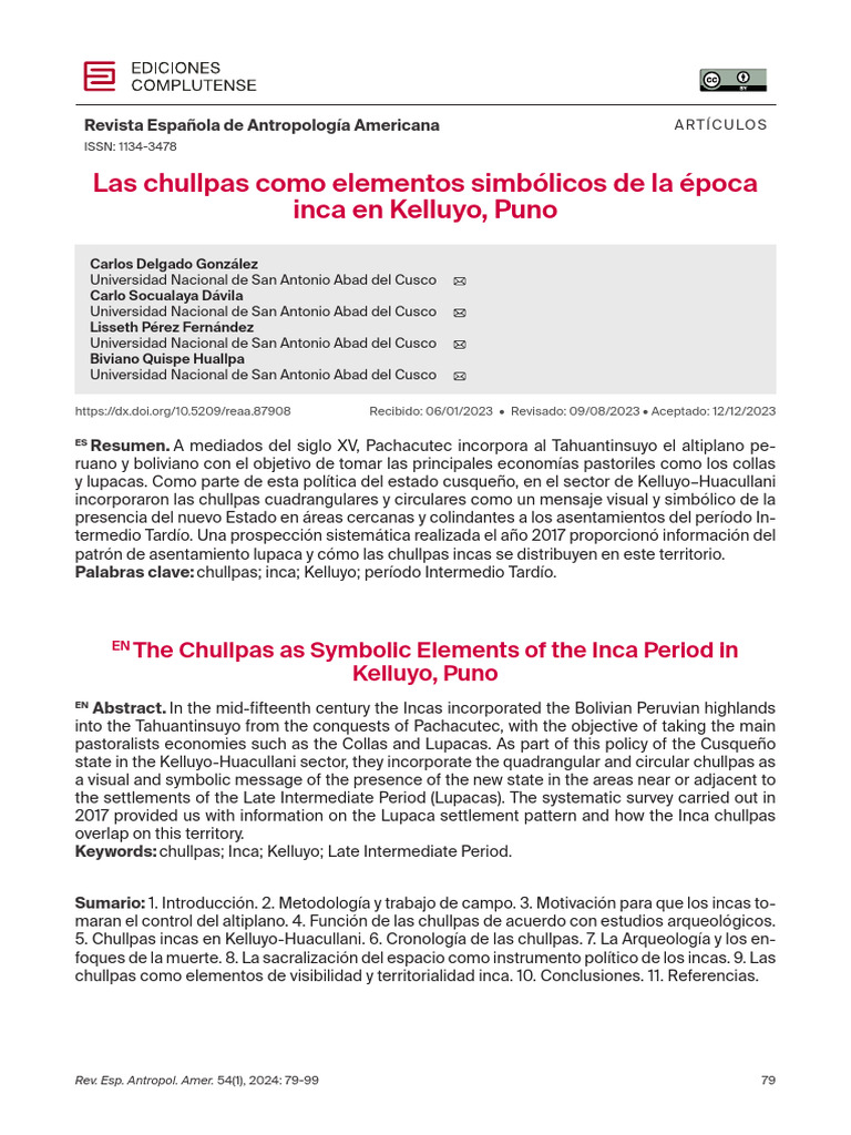 18 Las Chullpas Como Elementoss Simbólicos en La Época Inca - Revista ...