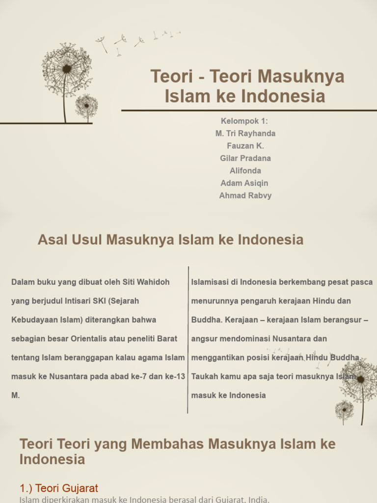 Teori Masuknya Islam ke Indonesia | PDF