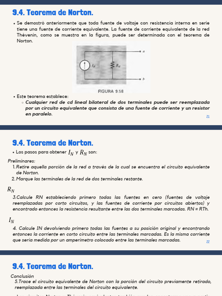 Teorema de Redes - Parte 2 | PDF | Red eléctrica | Electrónica