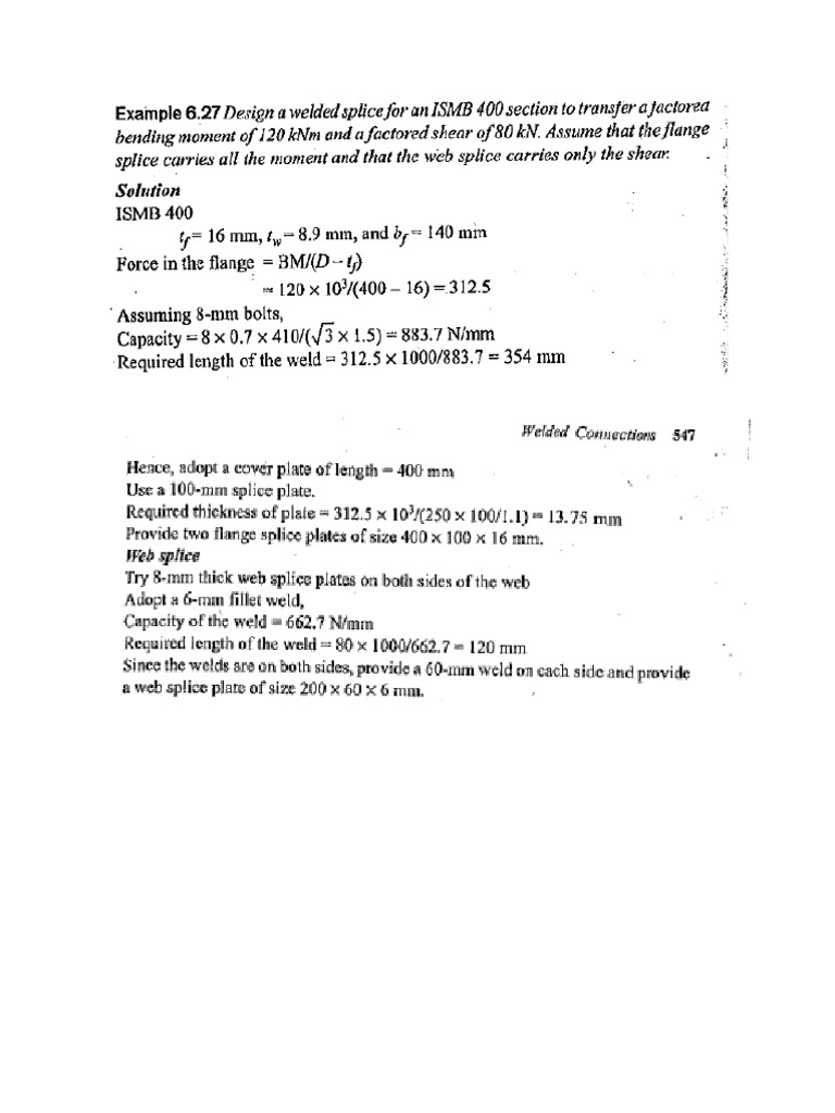 Splice Calculation | PDF