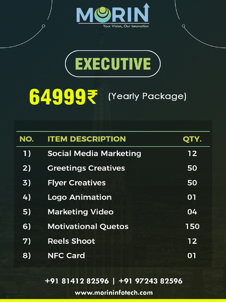 Morin Infotech - Digital Marketing Package | PDF