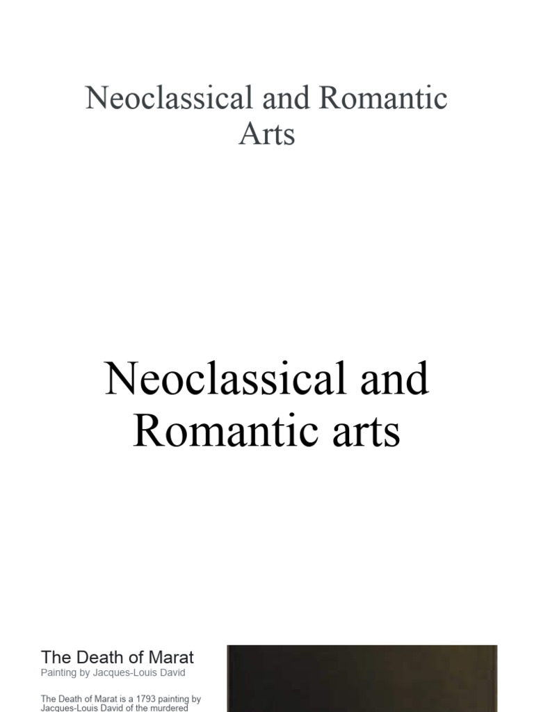 Neoclassical and Romantic Arts | PDF | Paintings | Plastic Arts