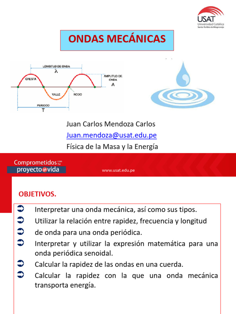 Ondas Mecánicas: Tipos y Propiedades | PDF | Olas | Longitud de onda