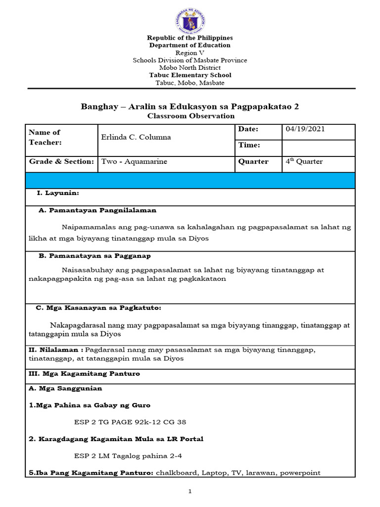 LP - CO1 M Esp | PDF