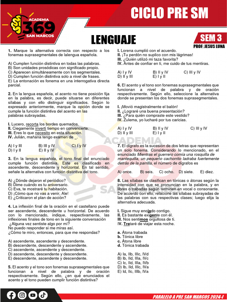 Semana 3-Lenguaje Pre SM | PDF | Lengua española | Vocal Semana 3-Lenguaje Pre SM | PDF | Lengua española | Vocal