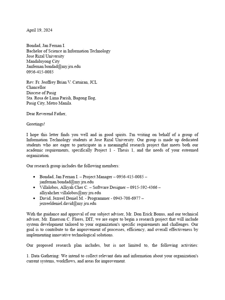 Letter-to-Conduct-Research (1) | PDF | Business | Cognition