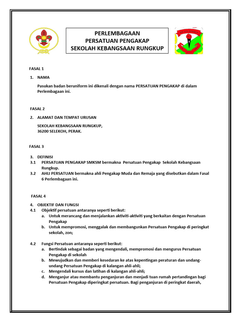 Perlembagaan-Pengakap | PDF