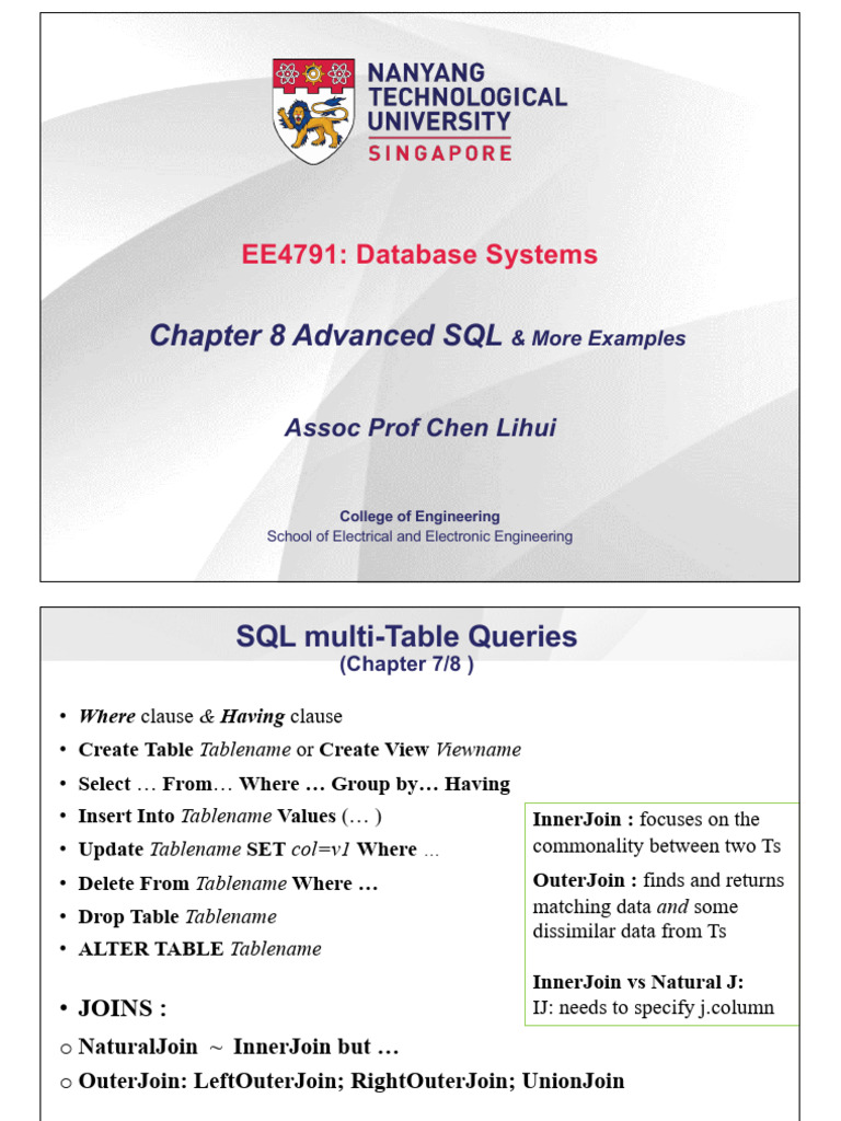 week7 Chapter 8_moreSQLexamples | PDF | Sql | Information Retrieval