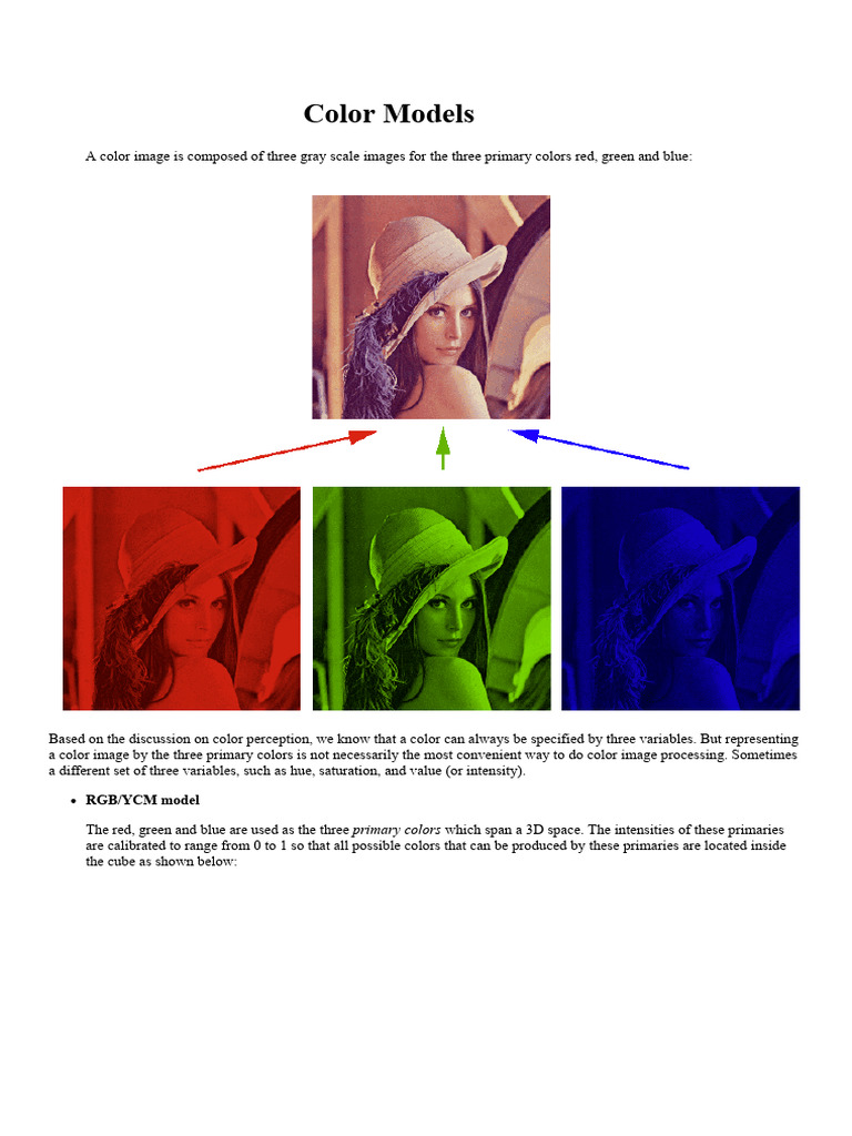 Color Models | PDF | Rgb Color Model | Color