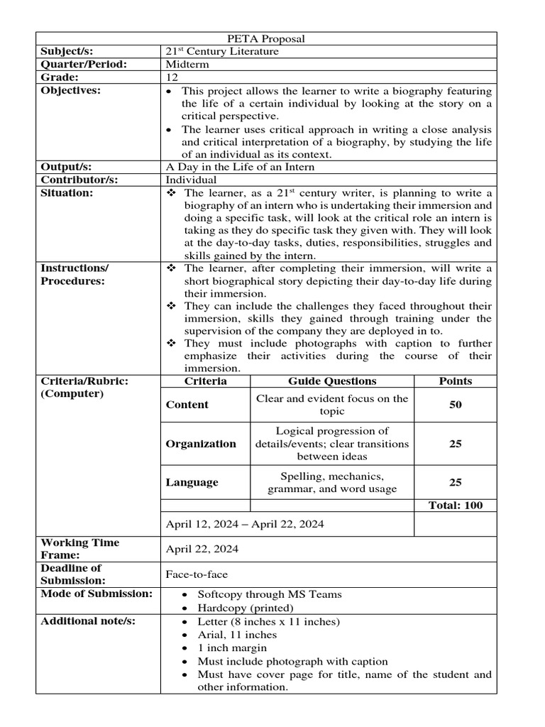 MIDTERM-21st CENTURY LIT | PDF | Learning | Biography