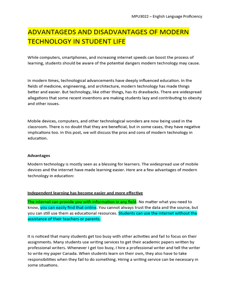 Artikel 1 Advantage N Disadvantage Download Free Pdf Educational
