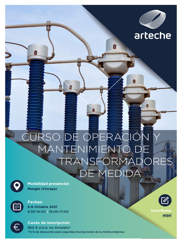 ARTECHE21 Operacion Mantenimiento TM | PDF | Transformador | Aislador (Electricidad)