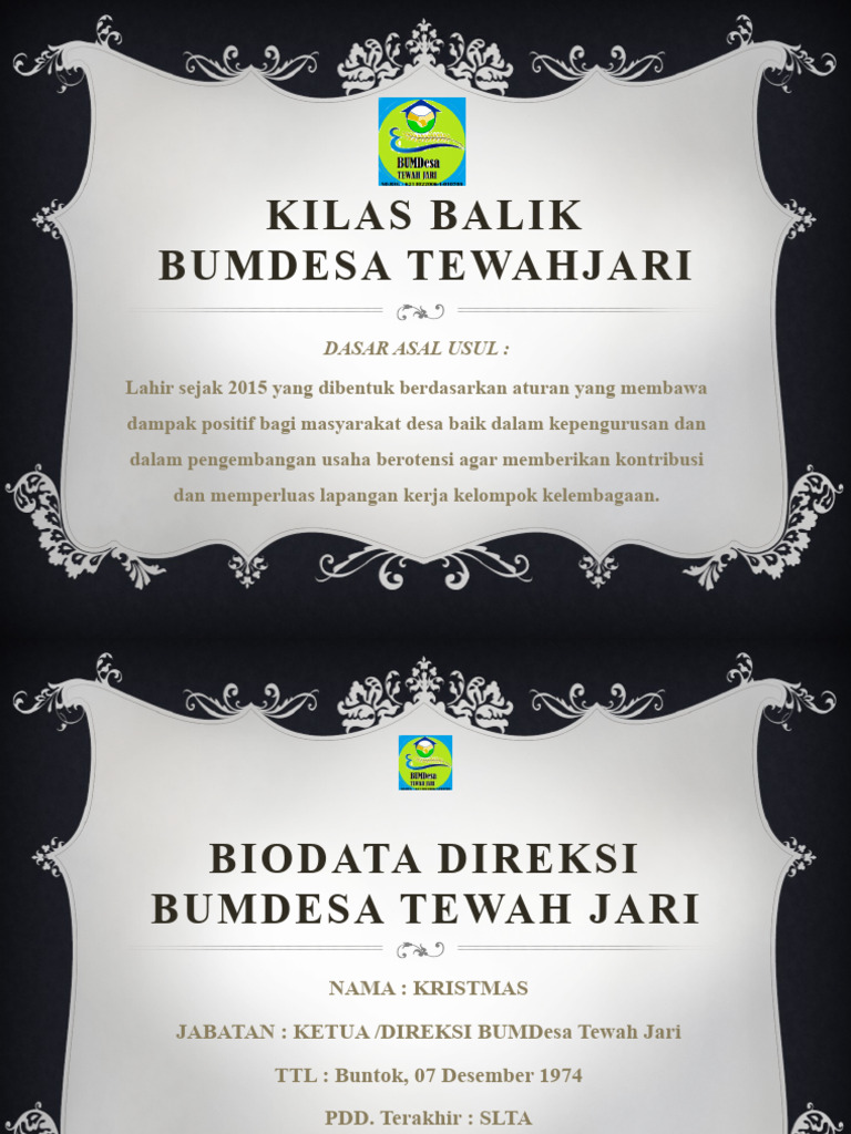 Profil BUMDesa Tewah Jari | PDF