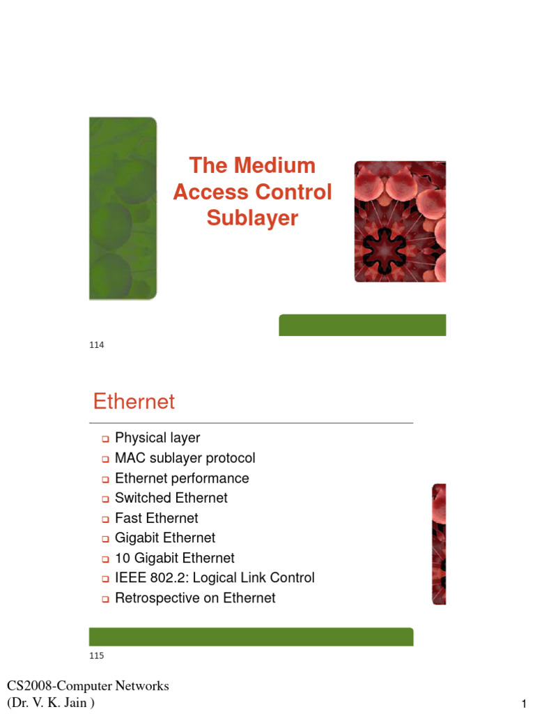 MAC Sublayer in Ethernet Networks | PDF | Ethernet | Network Switch