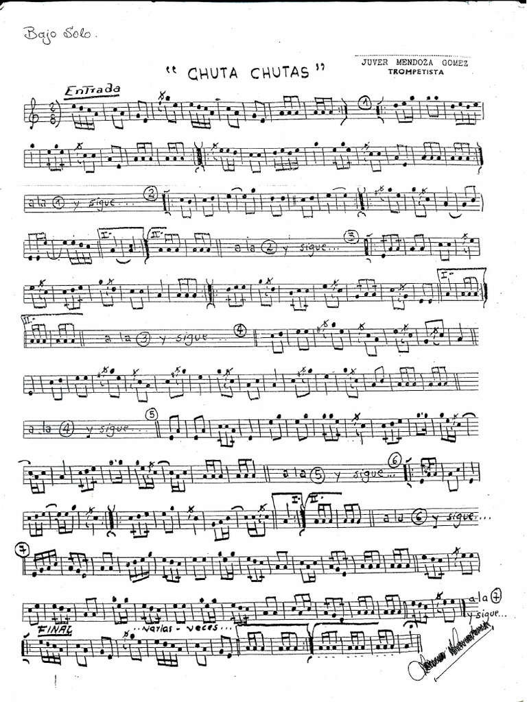 Bajo Solo Chuta Chutas | PDF