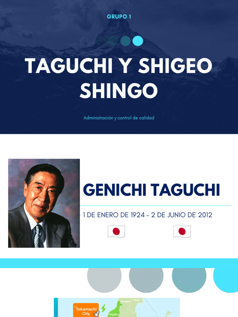 Aportes de Taguchi y Shigeo Shingo | PDF | Calidad (comercial ...