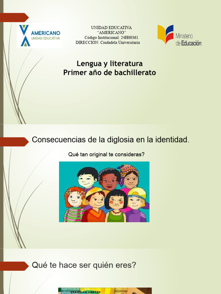 Consecuencias de La Diglosia en La Identidad | PDF