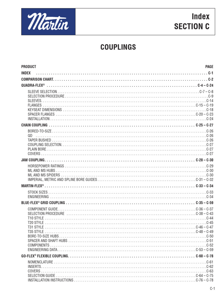 Martin-Flex-Couplings - COMPLETED | PDF | Mechanical Engineering