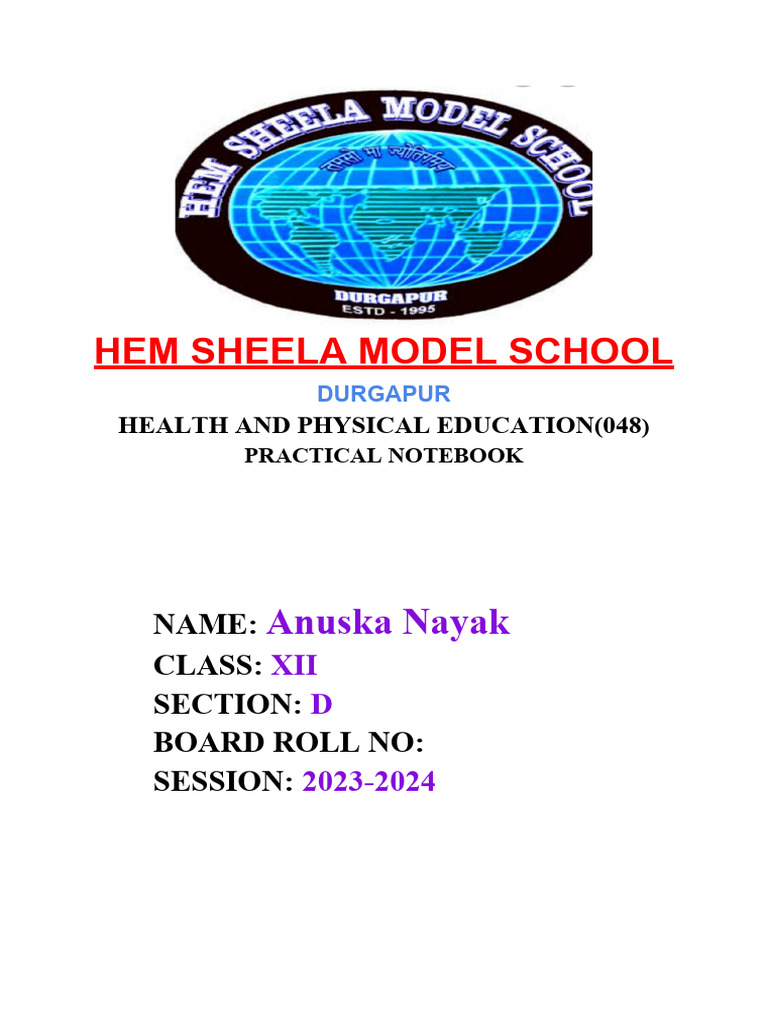 Physical Education Project 12 | PDF | Abdomen | Asana