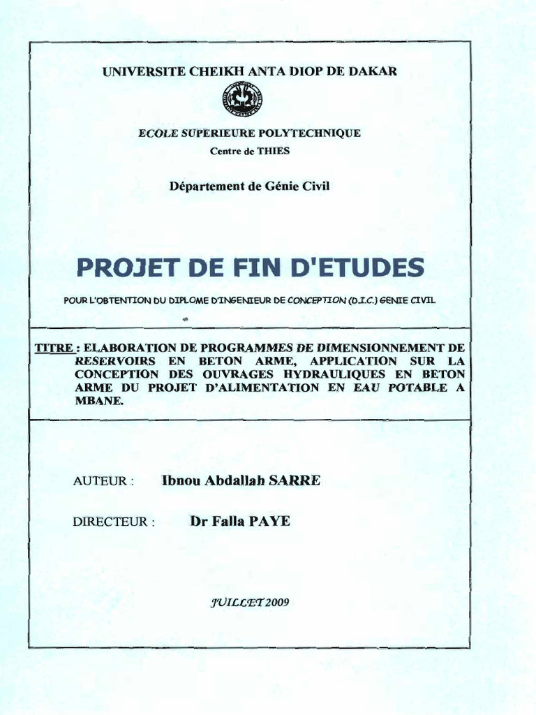 Pfe GC 0586 | PDF | Lac de barrage | Béton armé