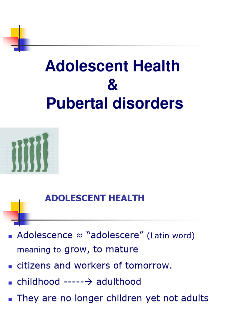 Rg Adolescence And Puberty Disorders Pdf Puberty Adolescence