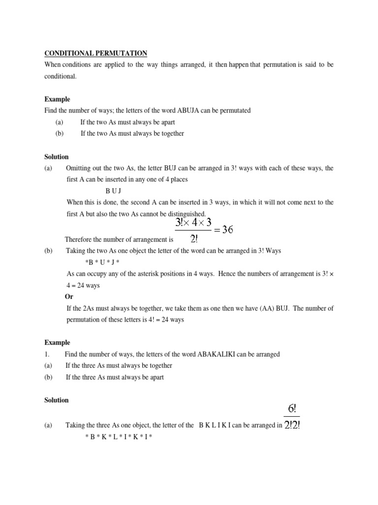 51f9e7aa07121ca112a0e568-CONDITIONAL 20PERMUTATION 20 287 29 | PDF | Numbers | Permutation