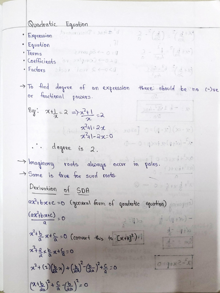 MATH Grade 10 Quadratic Equation, Coordinate Geometry - NCERT AND RD ...