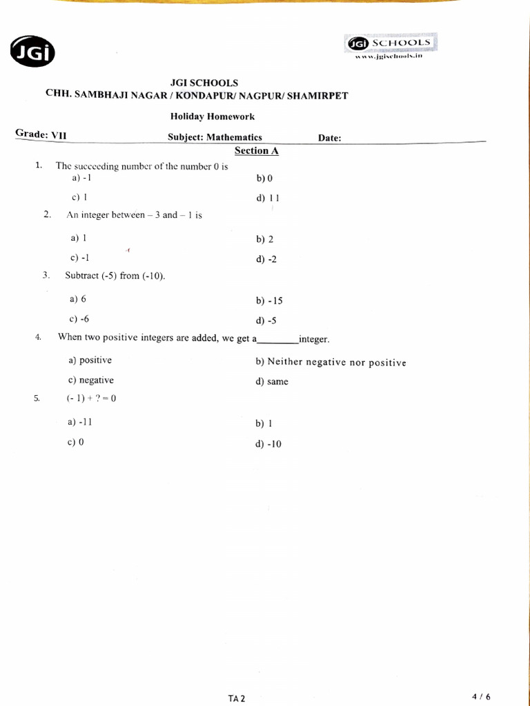VIII - Summer Holiday Worksheet | PDF | Area | Geometry