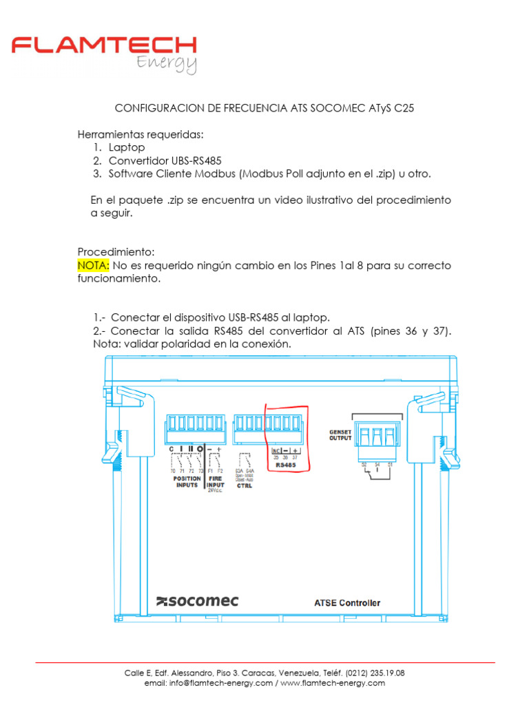 Configuración ATS Socomec 60Hz | PDF | Informática | Tecnología
