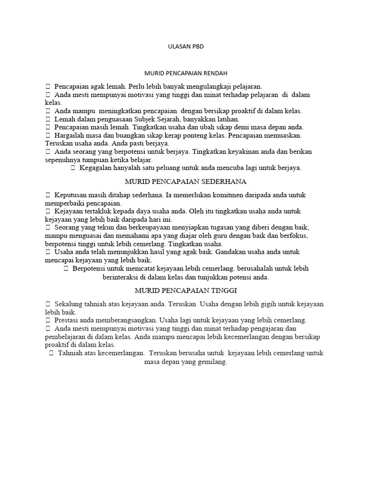 Ulasan PBD | PDF | Karier & Perkembangan