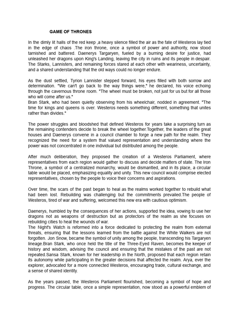 Game of thrones -2 | PDF | World Of A Song Of Ice And Fire | A Song Of ...