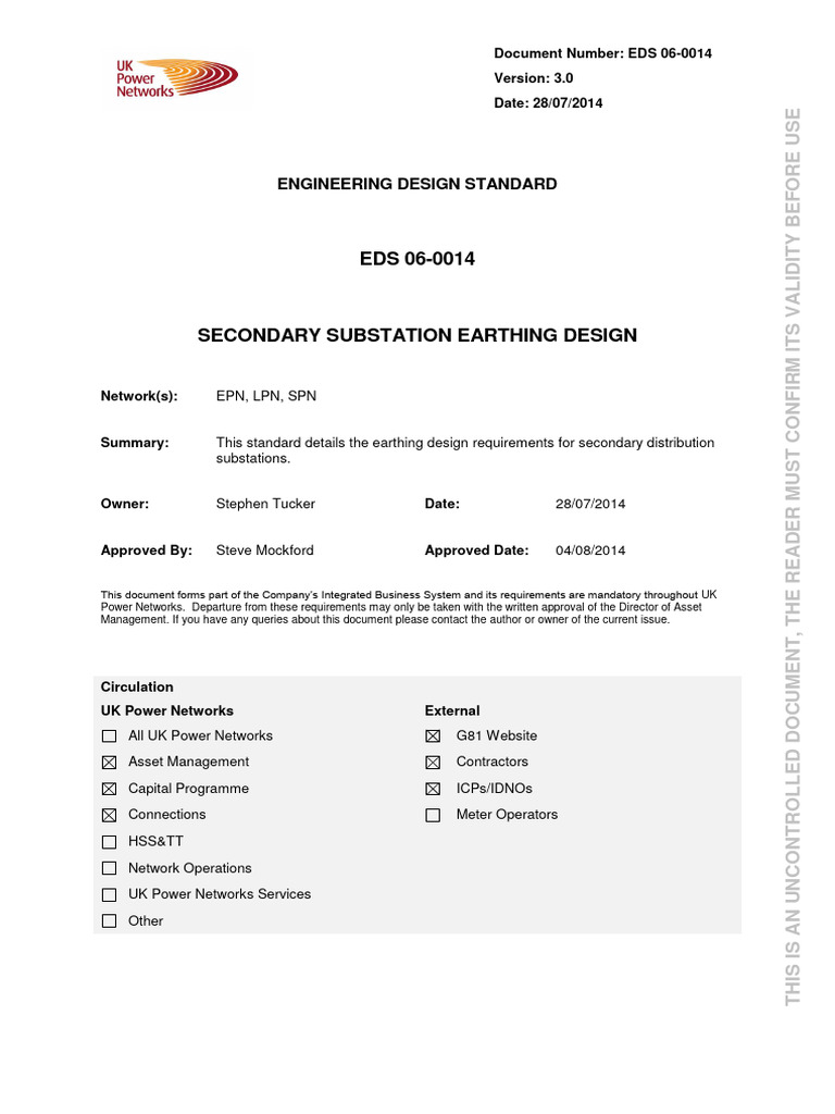 Silo - Tips - Eds Secondary Substation Earthing Design | Download Free PDF | Electrical ...