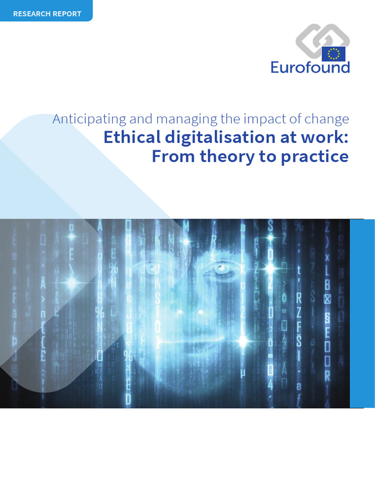 Eurofound - Ethical Digitalisation at Work | PDF | Artificial ...