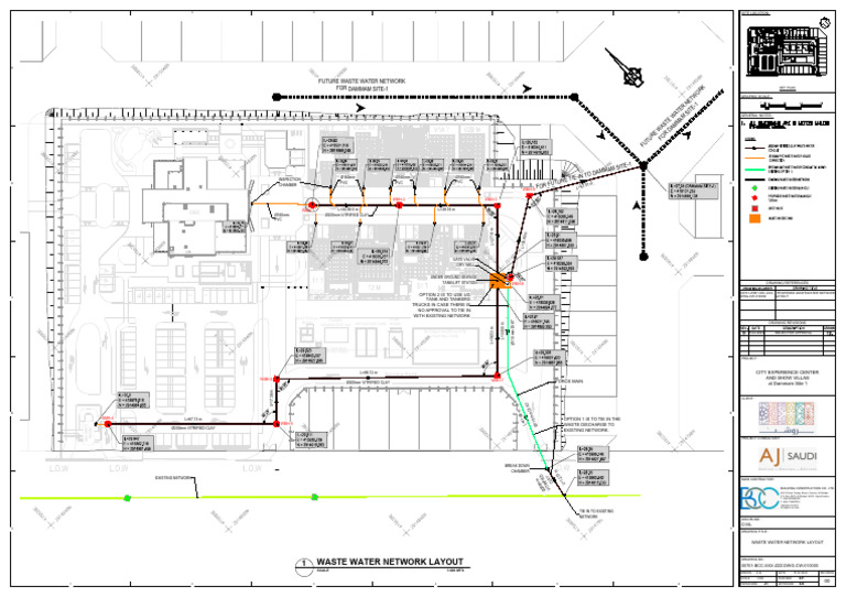 00701-BCC-XXX-ZZZ-DWG-CW-010000 (WASTEWATER NETWORK LAYOUT) | PDF ...
