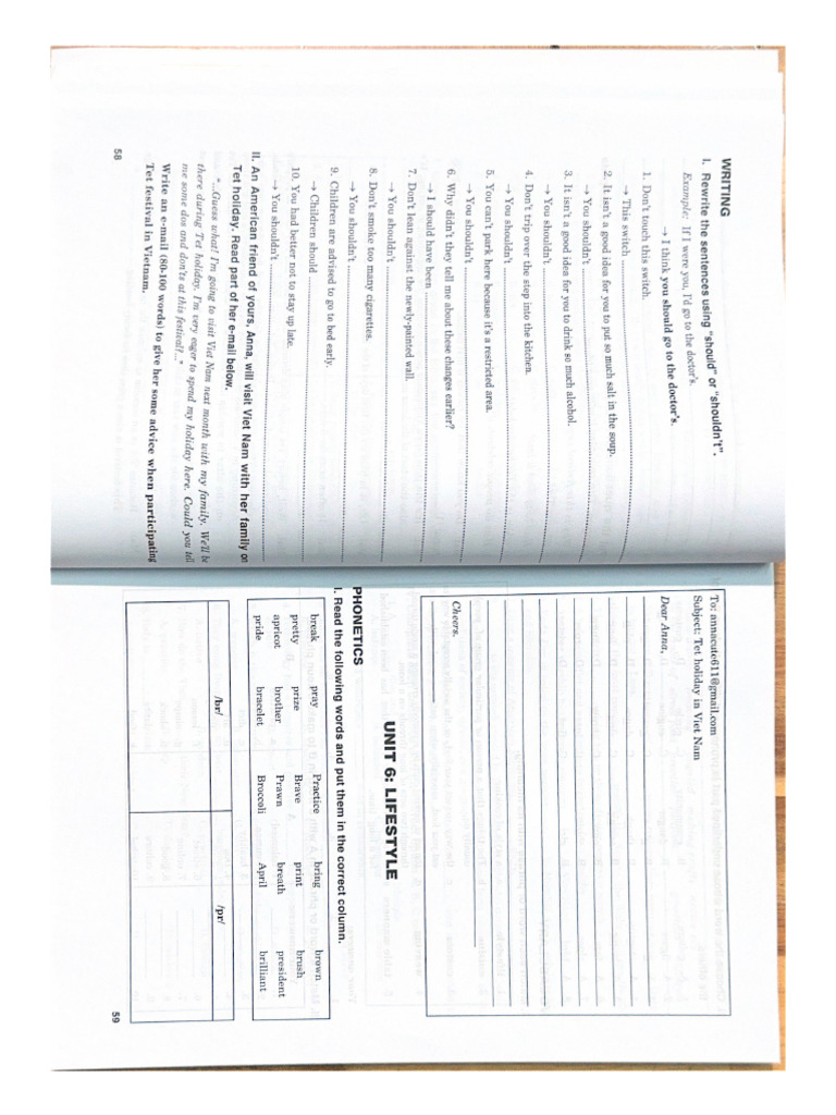 BTBT Cô Minh Châu Unit 6 | PDF