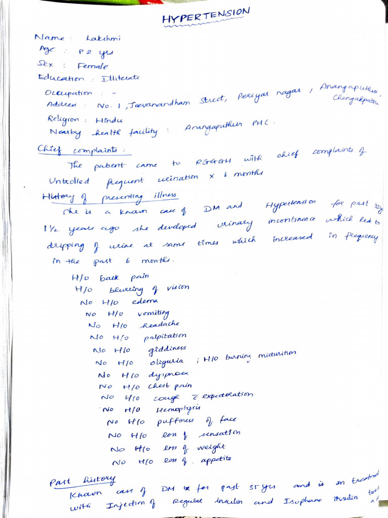 Hypertension Case | PDF