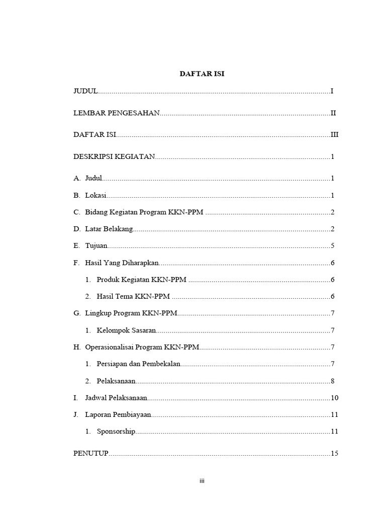 Proposal KKN PPM | PDF