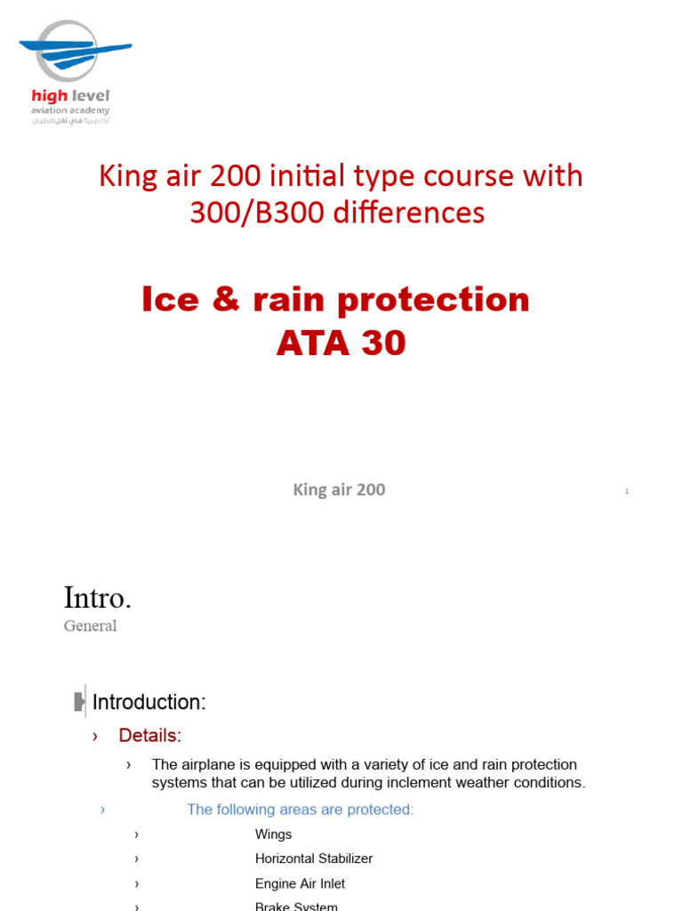 ATA 30 Ice & Rain Protection | PDF | Vehicles | Vehicle Technology
