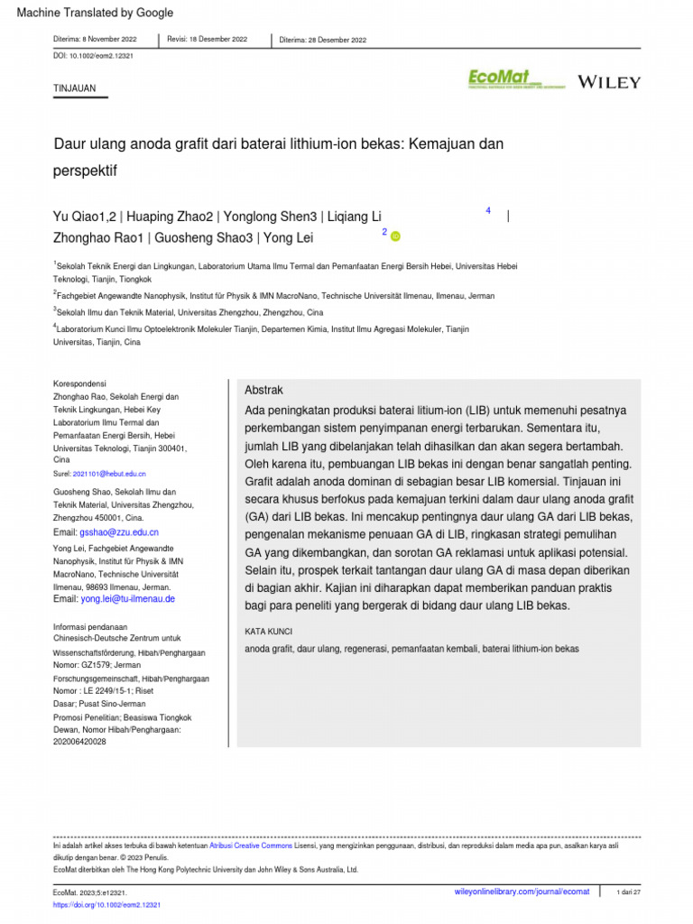 Recycling of Graphite Anode FR Compressed | PDF