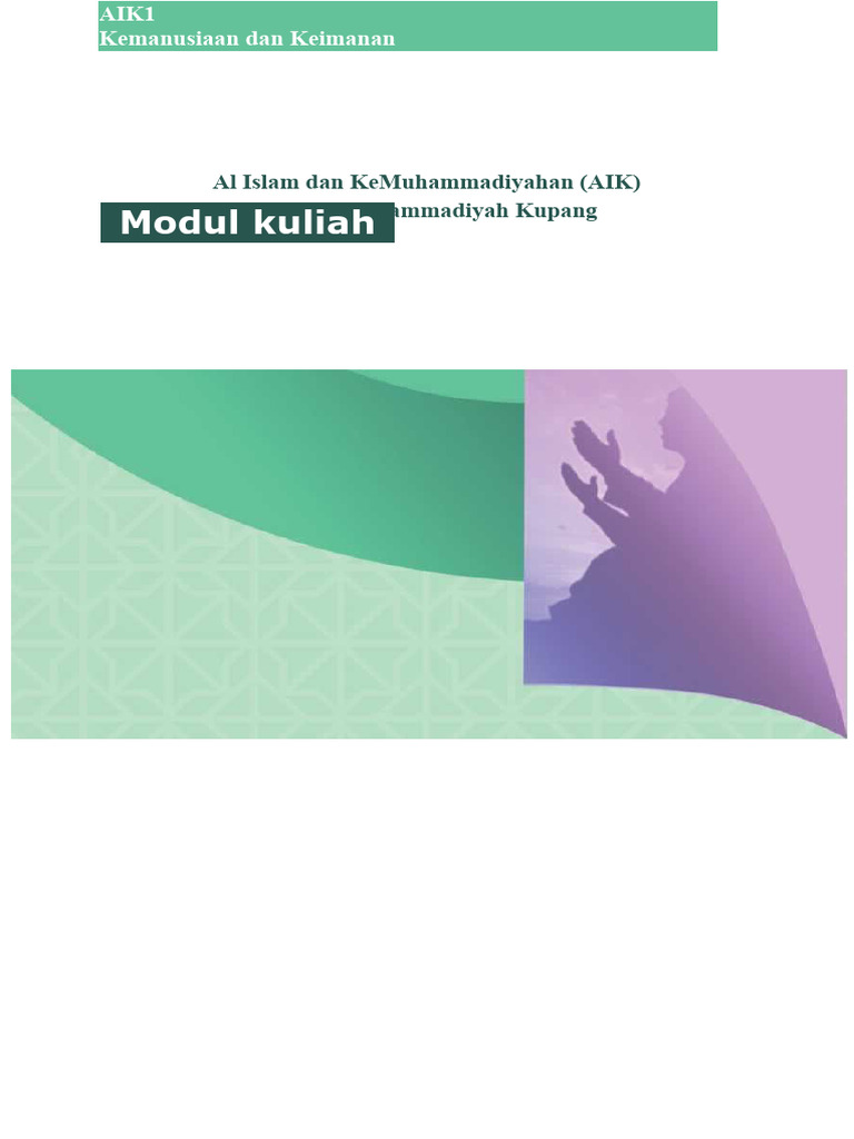 Modul Aik 1 | PDF | Agama & Spiritualitas