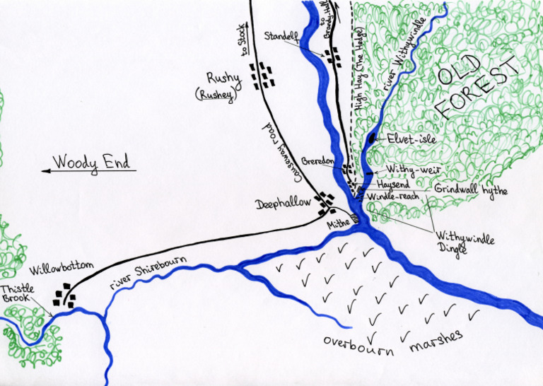 Tolkien's Withywindle Dingle hi-resolution colour map | PDF