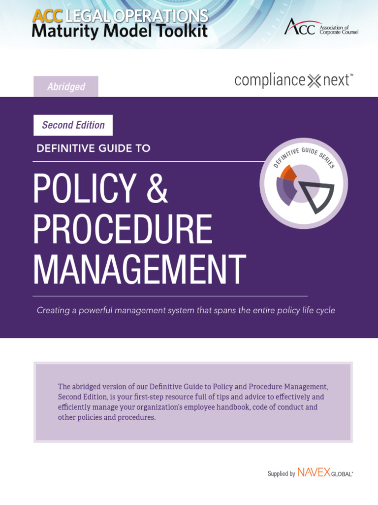 MM Compliance Policy-Management-Abridged-Definitive-Guide Wlink | PDF ...
