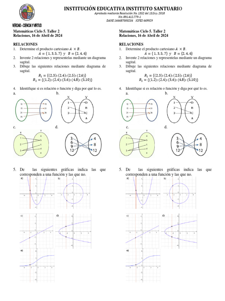 Mat Ciclo 5 T2 Relaciones | PDF