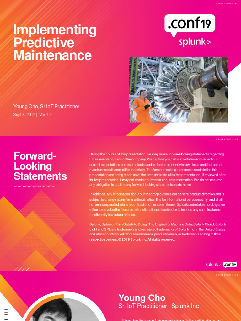 Splunk Predictive Maintenance | Download Free PDF | Machine Learning | Analytics