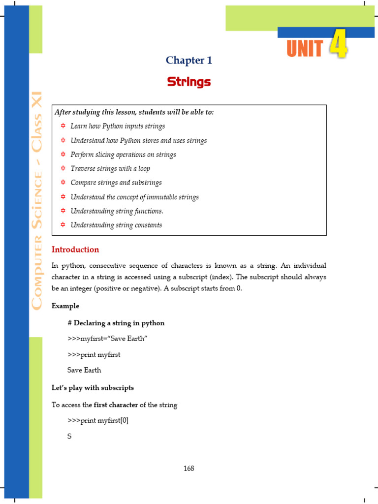 Strings: After Studying This Lesson, Students Will Be Able To | PDF | String (Computer Science ...