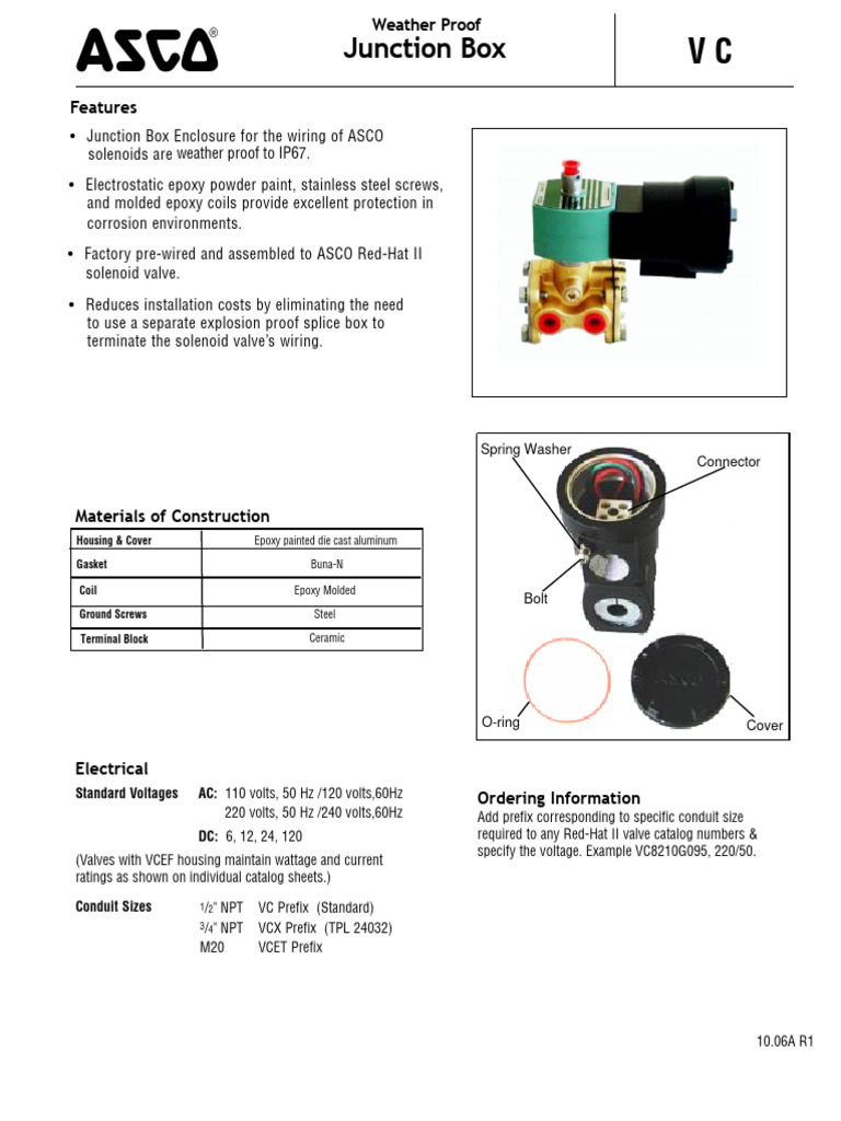 Junction Box: Spring Washer Connector | PDF | Mains Electricity | Screw