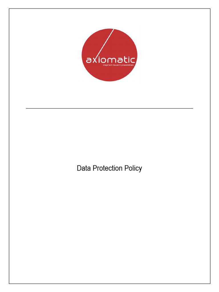 Data Protection Policy Pdf Employment Password