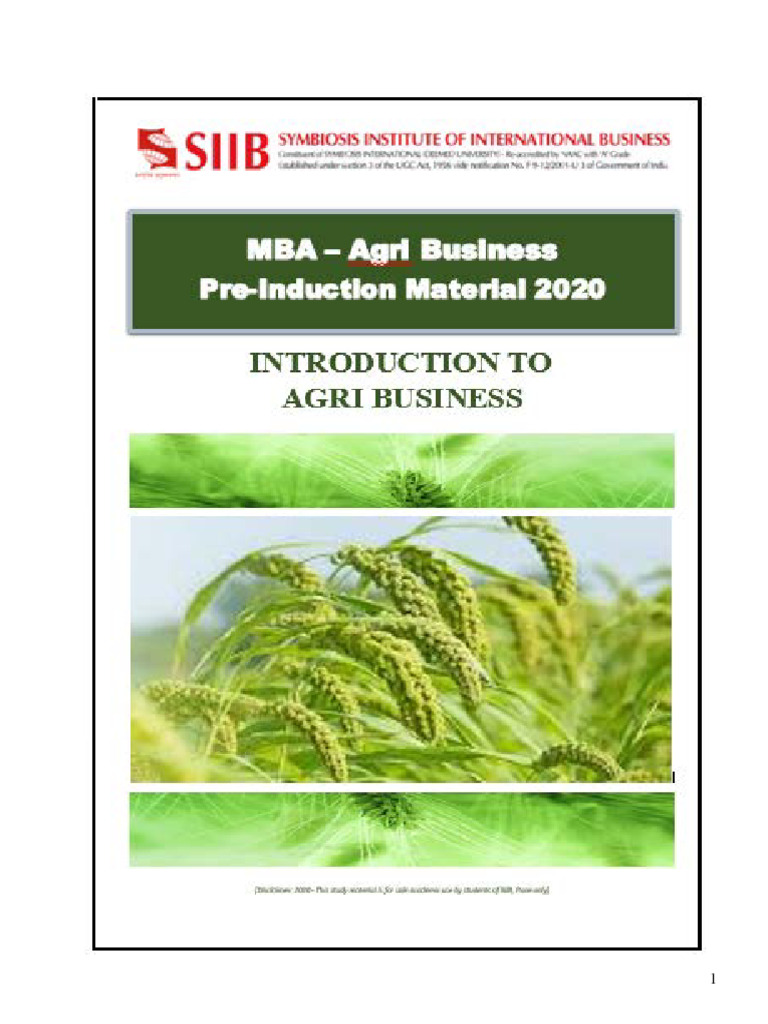Final AB 20-22 PIM2 Introduction To Agri Business | Download Free PDF ...